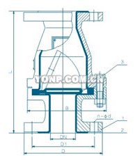 厂家直销H44J/FS衬胶、衬氟旋启式止回阀（批发价） - 阀批发网